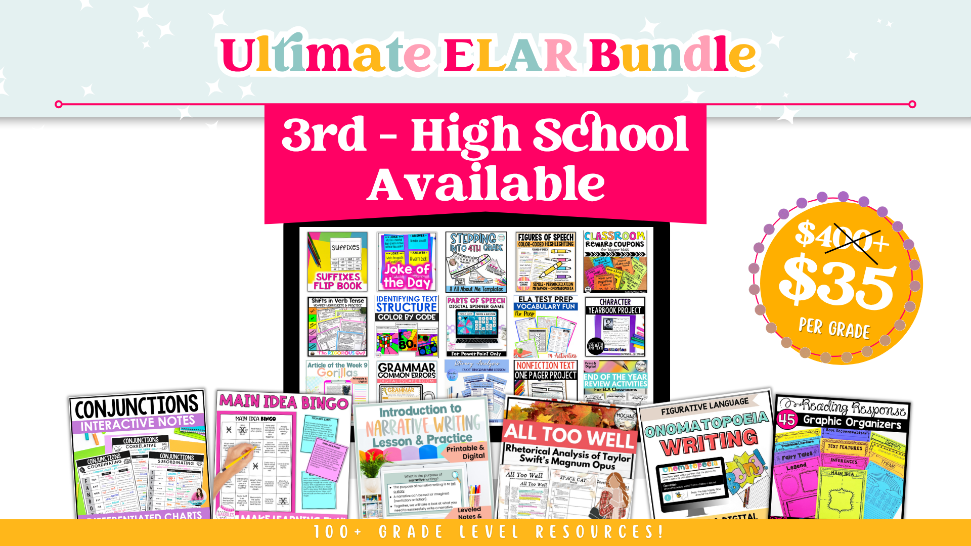 Sale of the Year: 90% off ELAR Bundles - Peskleway Learning